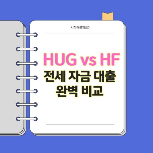 2025년 HUG Vs HF: 전세자금대출 보증 비교 - H % H